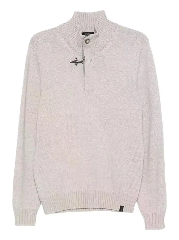 FAY Virgin Wool Sweater - Grey