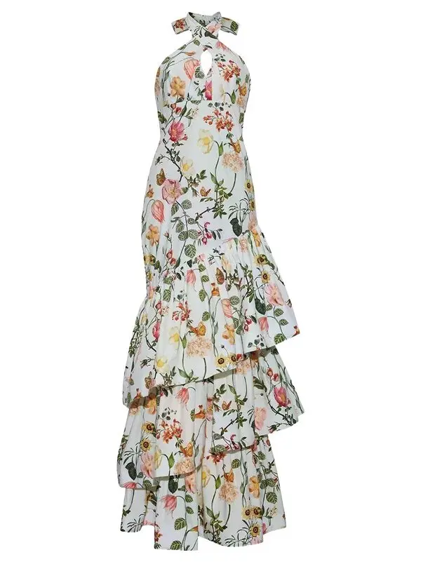 Cara Cara Perla Floral-print Maxi Dress - White
