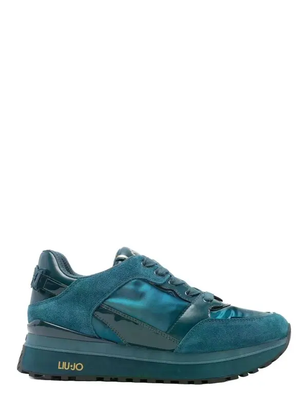 Liu Jo Leather Panelled Sneakers - Blue