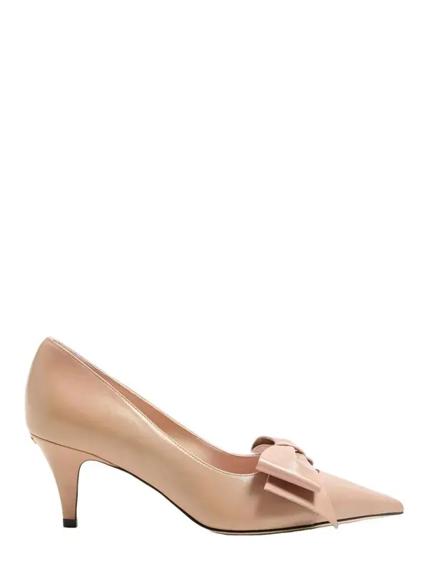 Valentino Garavani 65mm Bowow Leather Pumps - Pink