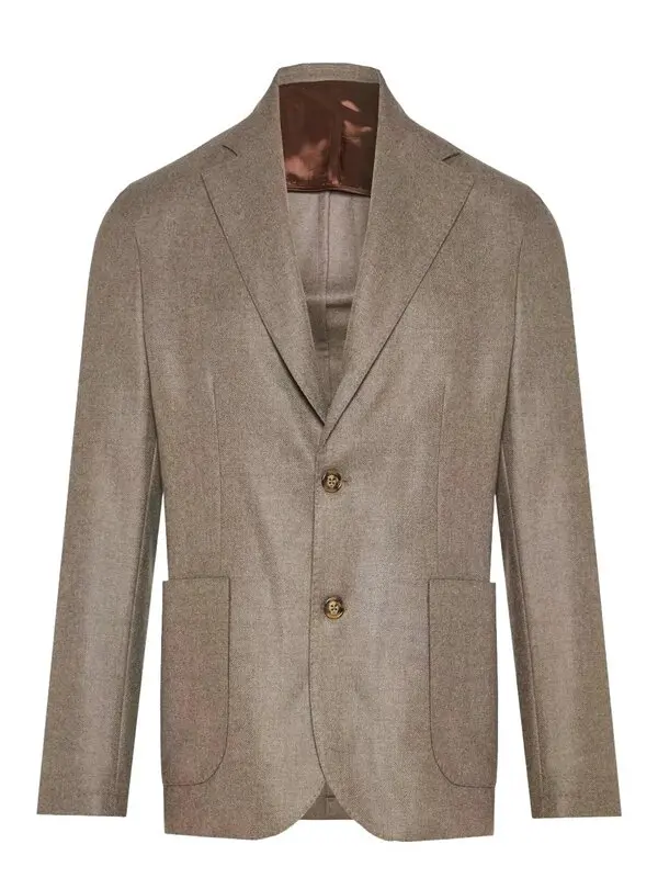 BARBA NAPOLI Single-breasted Blazer - Brown