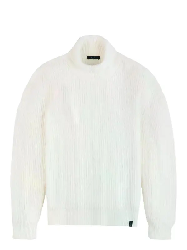 FAY Virgin Wool Jumper - White