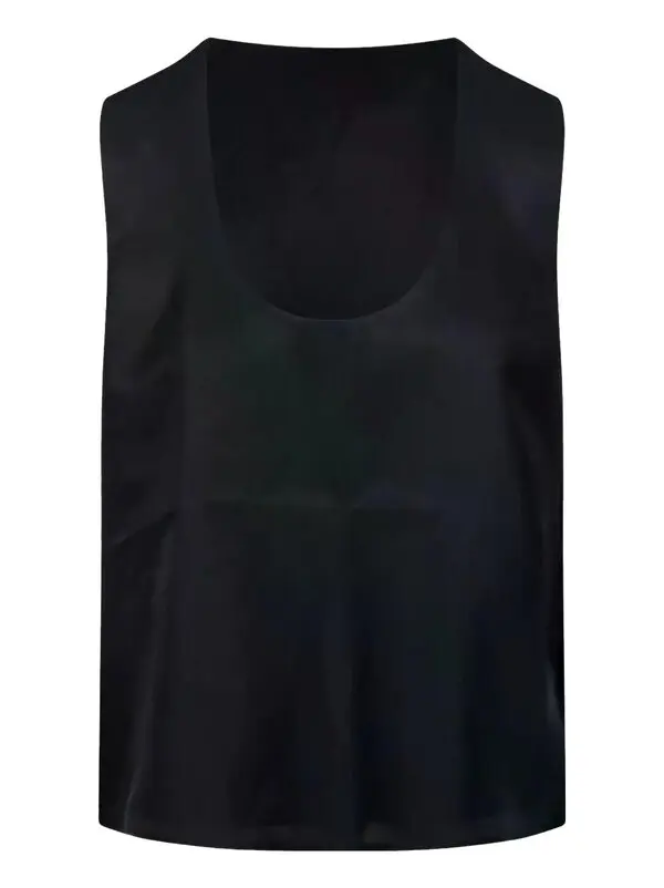 RÓHE Satin Sleeveless Top - 001 Black