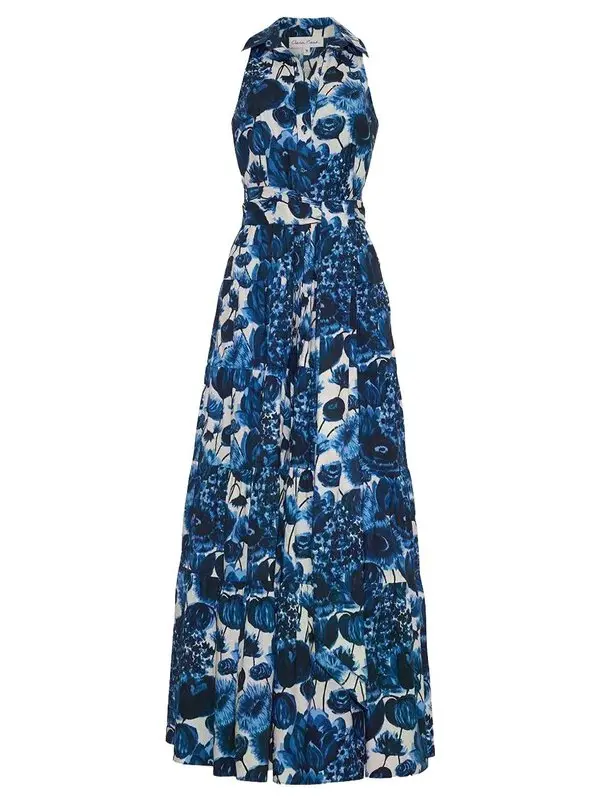 Cara Cara Adriana Floral-print Maxi Dress - Blue