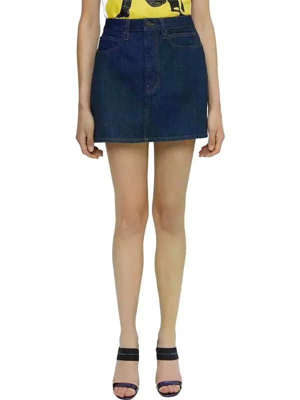 Calvin Klein Brooke Shields Mini Skirt - Blue