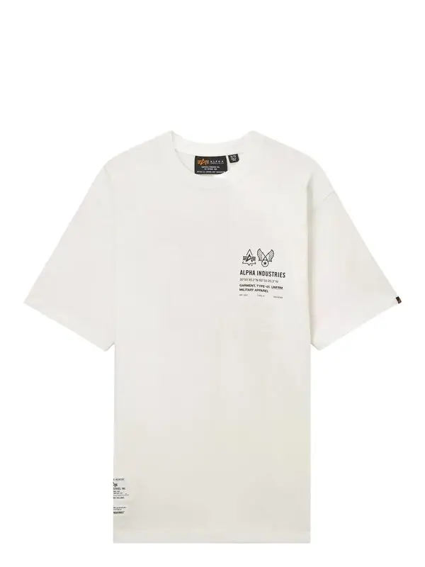 Alpha Industries Logo-print Graphic T-shirt - White