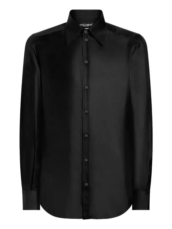Dolce & Gabbana Long-sleeved Button-fastening Shirt - Black