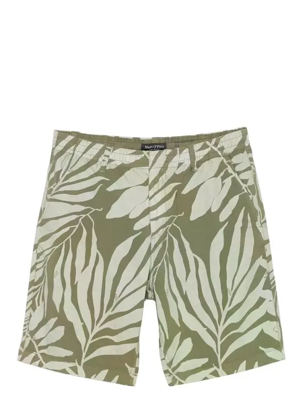 Marc O'polo Leaf-print Shorts - Green