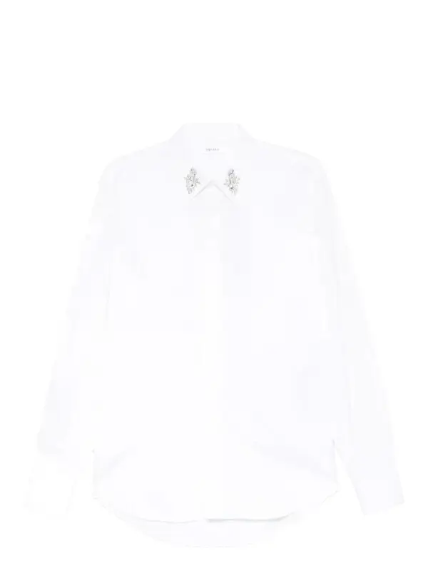 Alexander McQueen Embellished-collar Shirt - White