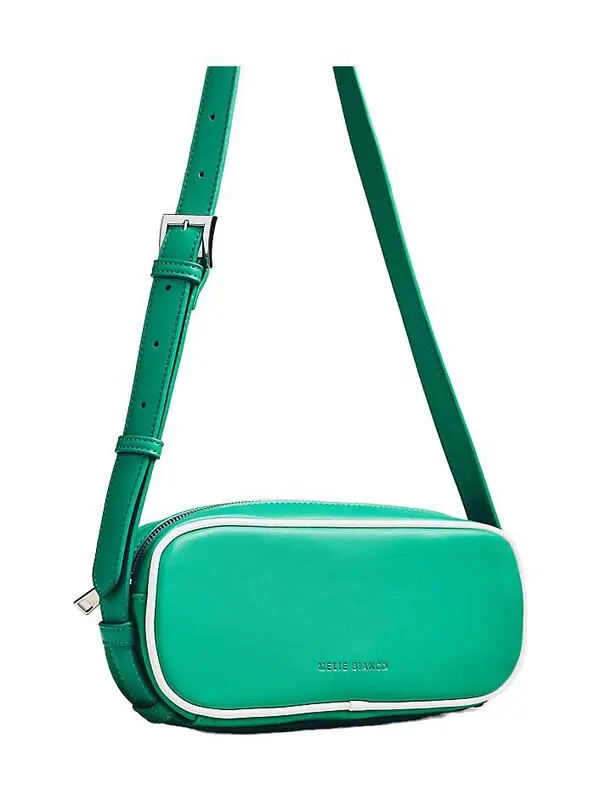 MELIE BIANCO Vegan Leather Sporty Shoulder Bag - Kelly Green