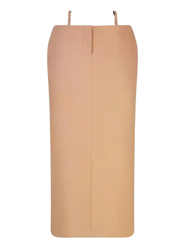 Attico Rear-slit Midi Skirt - Pink
