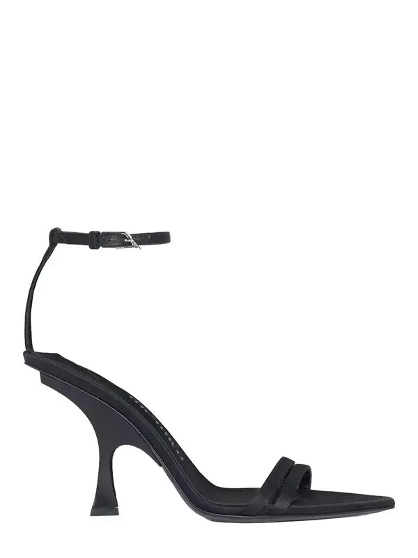 Attico 95mm Ankle-strap Pointed-toe Sandals - Black