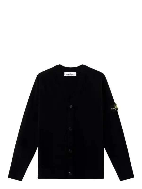 Stone Island Patch-pocket Cardigan - Black