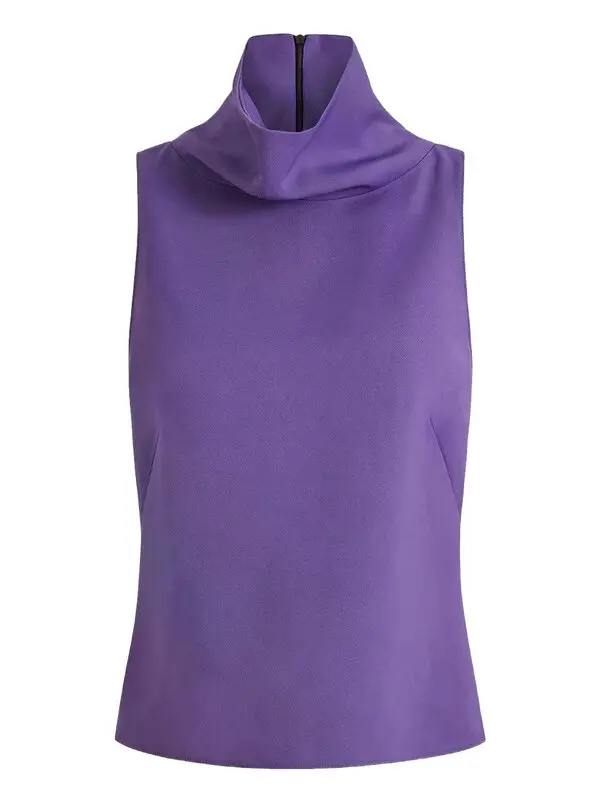 16Arlington High-neck Top - Purple