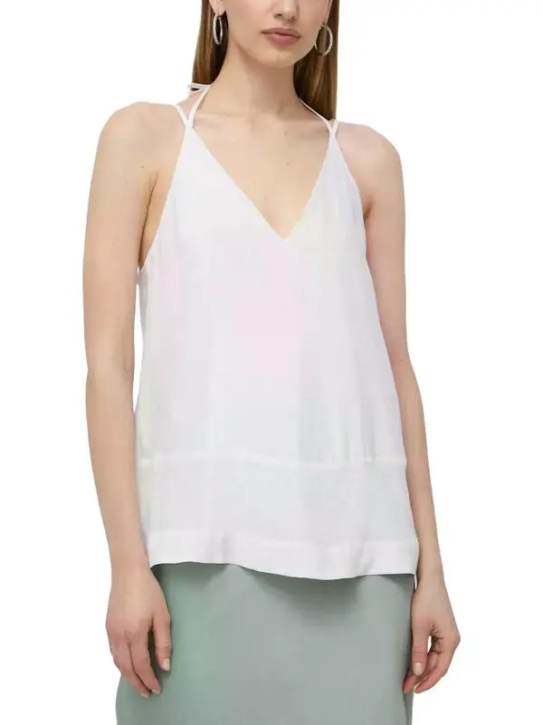 Armani Exchange V-neck Blouse - White