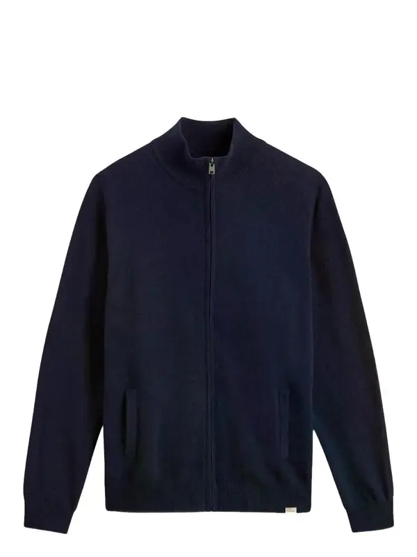 Woolrich Zip-up Cardigan - Blue