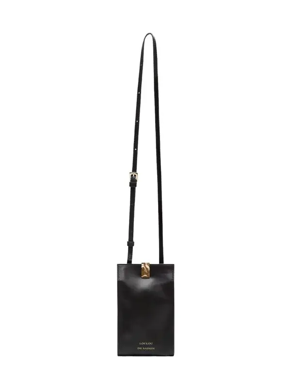 LOULOU Mini Hermin Shoulder Bag - Black
