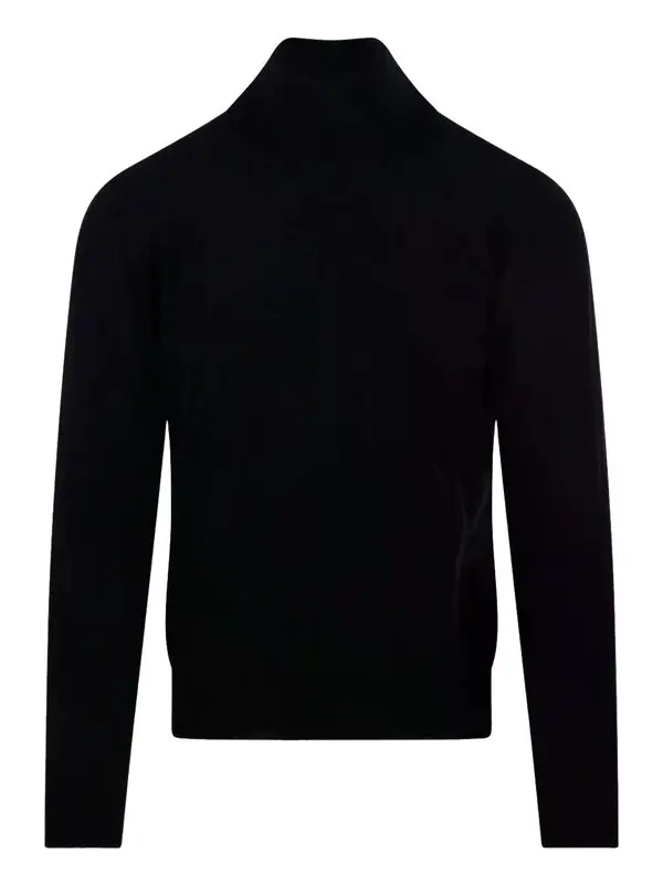 Altea High-neck Wool Sweater - Black