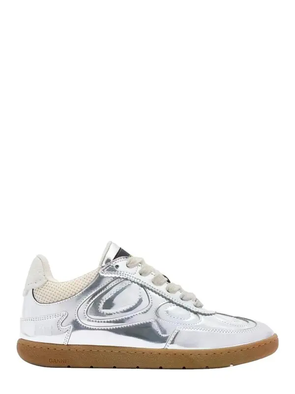 GANNI Panelled Low-top Sneakers - Silver