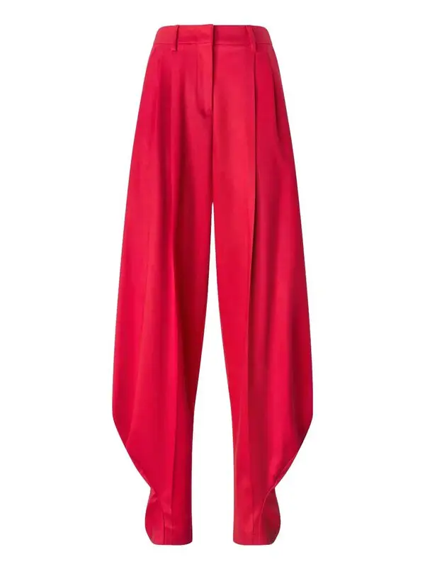 GENNY Pleated Trousers - Red