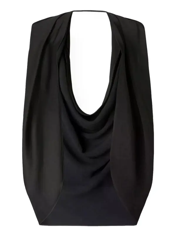 GENNY Draped Cape - Black