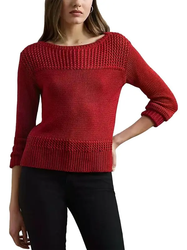 Ralph Lauren Boat-neck Sweater - Red
