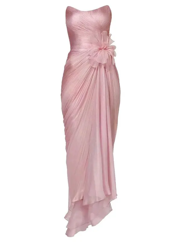 IRIS SERBAN Kim Strapless Dress - Pink
