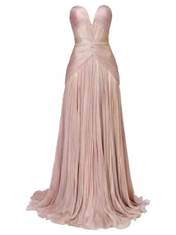 IRIS SERBAN Kaya Strapless Gown - Pink