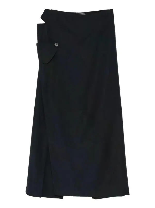 JEAN PAUL GAULTIER Cut-out Palazzo Trousers - Blue