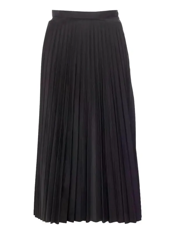 MAISON MARGIELA Pleated Midi Skirt - Black