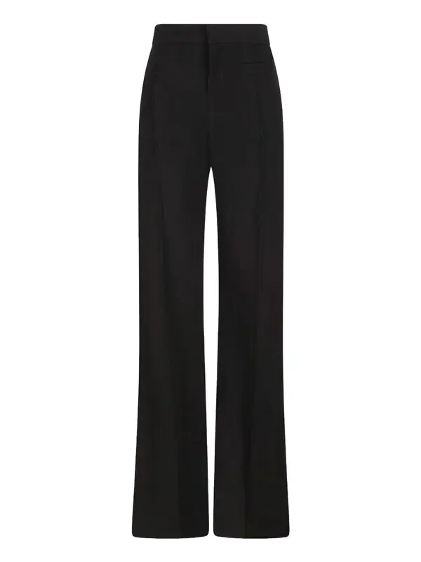 Chloé Tailored Cotton Trousers - Black
