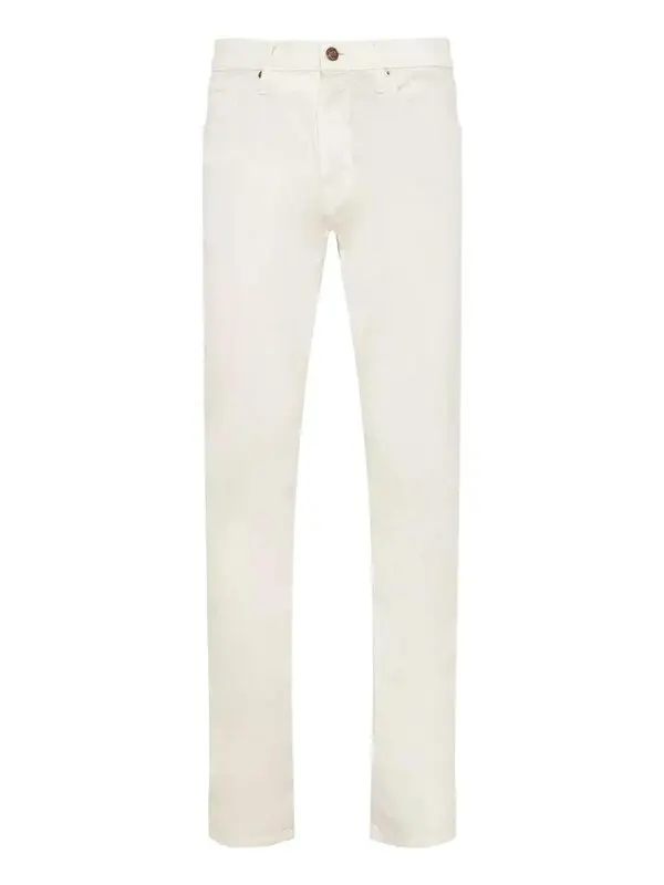 TOM FORD Logo-patch Jeans - White