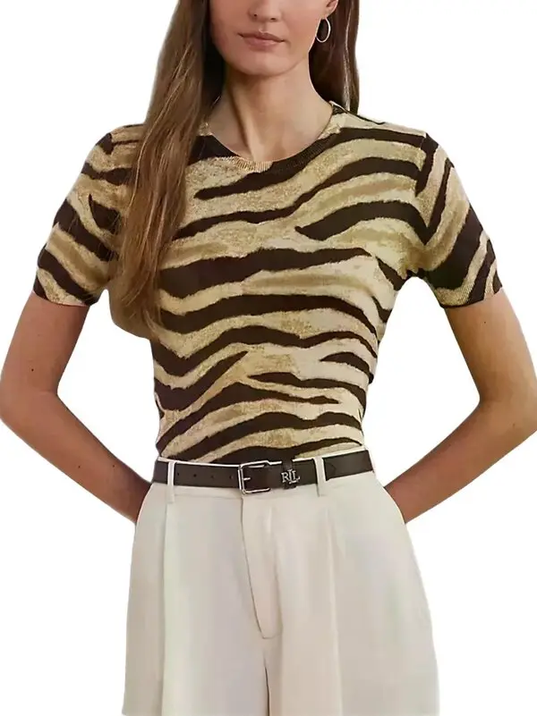 Ralph Lauren Zebra-print Top - Neutrals