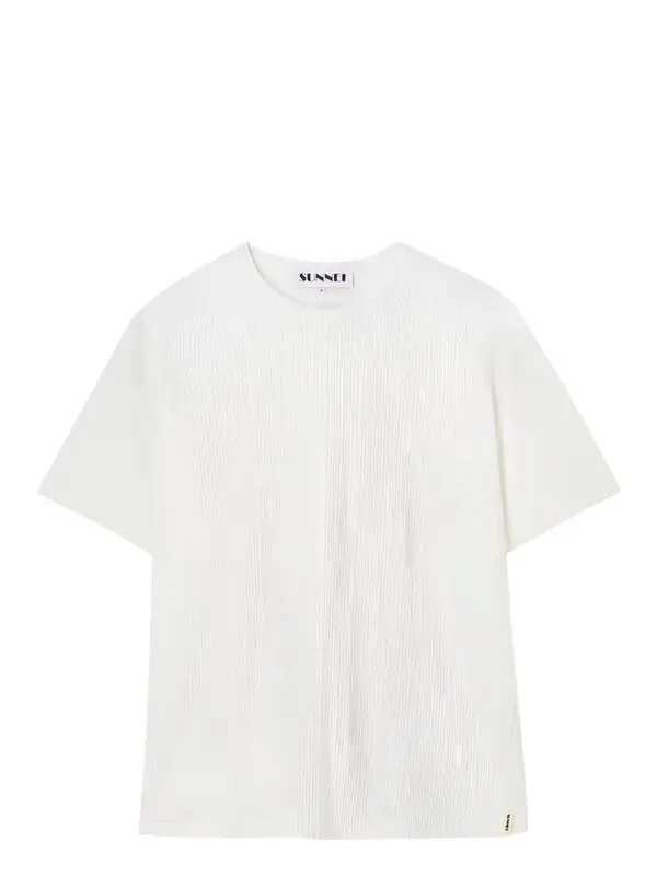 Sunnei Ribbed T-shirt - White