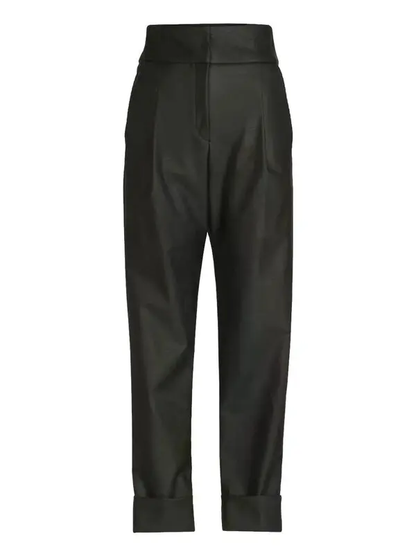 Silvia Tcherassi Moad Cuffed-hem Trousers - Black