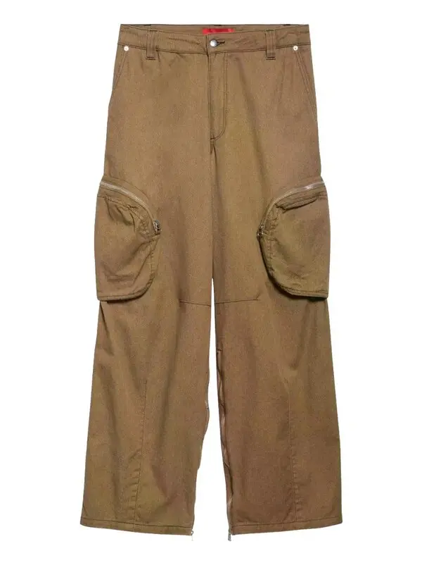 Eckhaus Latta Zip-pocket Cargo Trousers - Neutrals