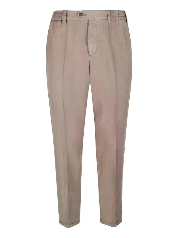 PT TORINO Elastic-waistband Trousers - Neutrals