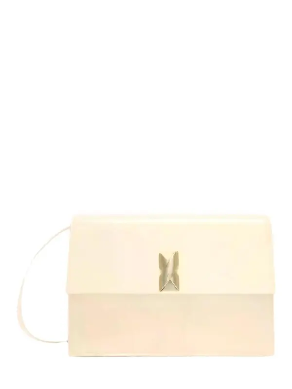 GENNY Small Leather Clutch - Neutrals