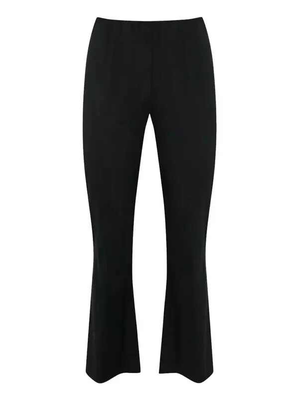 Liviana Conti Elastic-waist Flared Trousers - Black