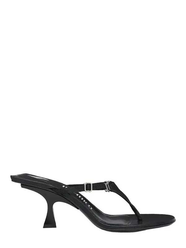 Attico 65mm Thong Sandals - Black