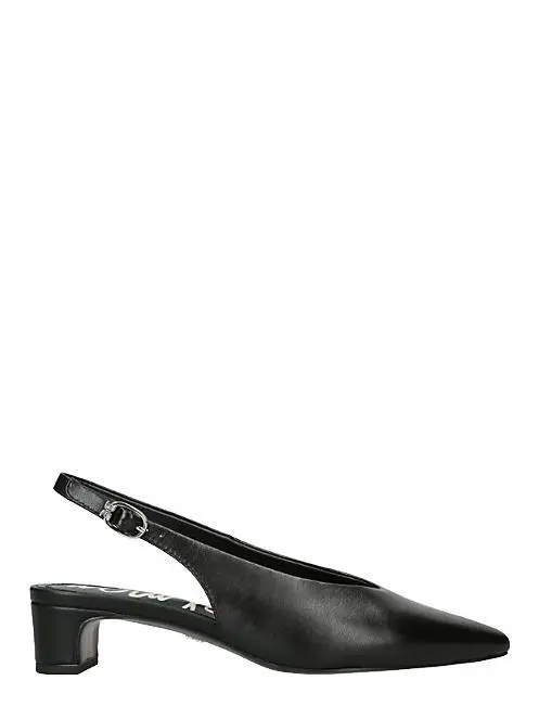 Sam Edelman Leather Slingback Courts - Black