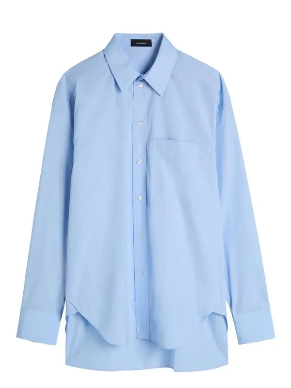 Wardrobe.NYC Cotton Shirt - Blue