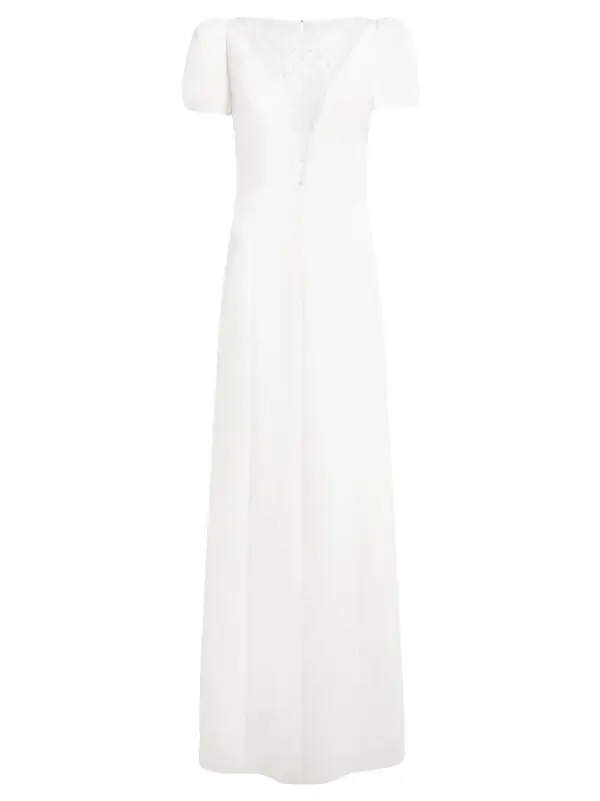Jenny Packham Empress Puff-sleeve Embellished Maxi Gown - Ivory