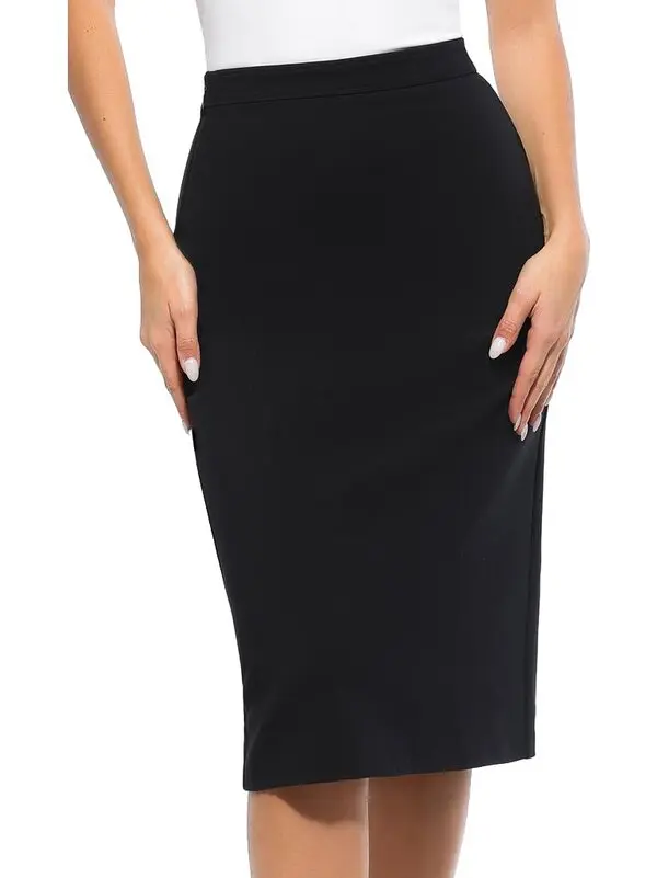 POPILUSH Sculptease Fitted Skirt - Midnight Black