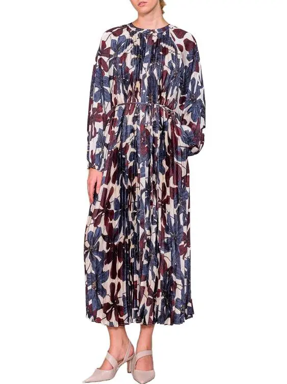 MELLODAY Floral Print Shirtdress - Bone Multi