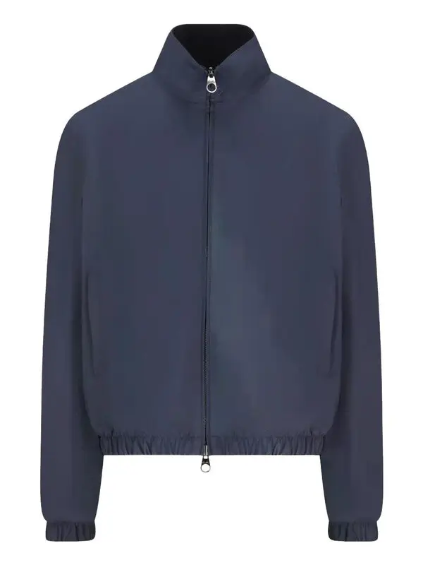 Loro Piana Stand-up Collar Zip-front Jacket - Blue