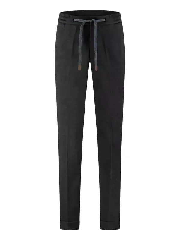 Marco Pescarolo Drawstring-waist Wool Pants - Black