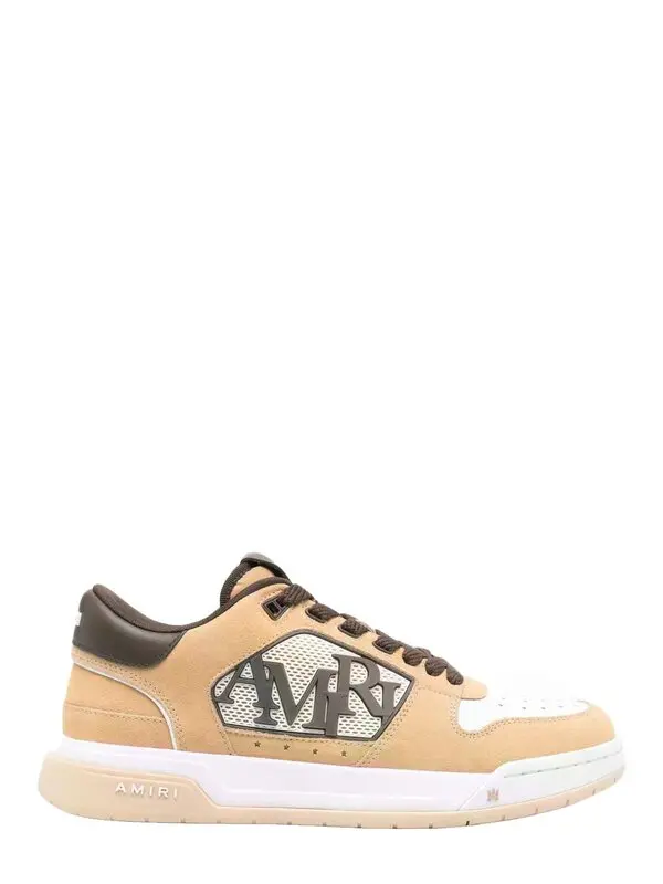 Amiri Logo-patch Leather Sneakers - Brown