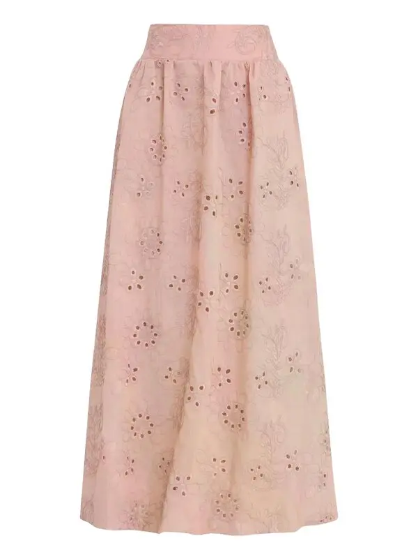 BRIGITTE Zahra A-line Midi Skirt - Pink