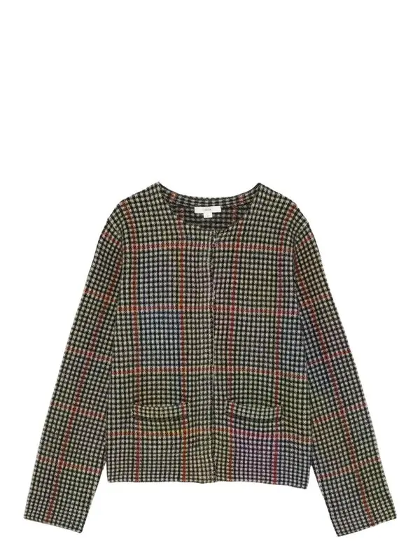 Vince Checked Jacket - Black